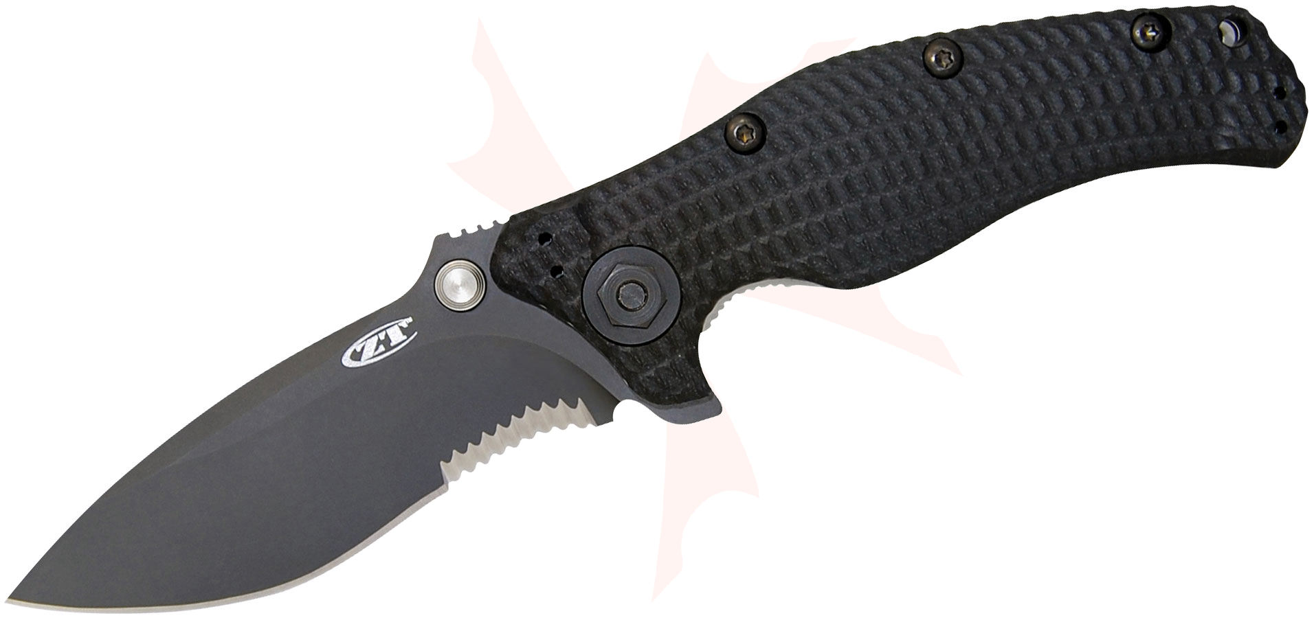 Zero Tolerance Model 0200ST Folding Knife 4" Combo Blade, Black G10 ...