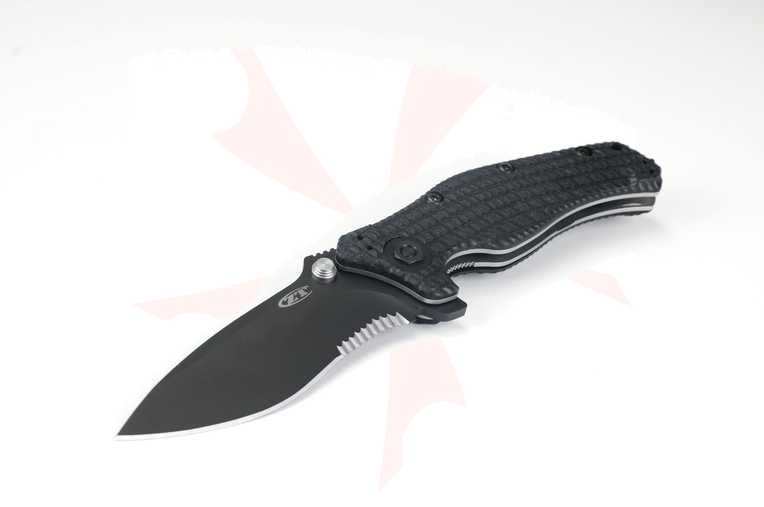 Zero Tolerance Model 0200ST Folding Knife 4" Combo Blade, Black G10 ...