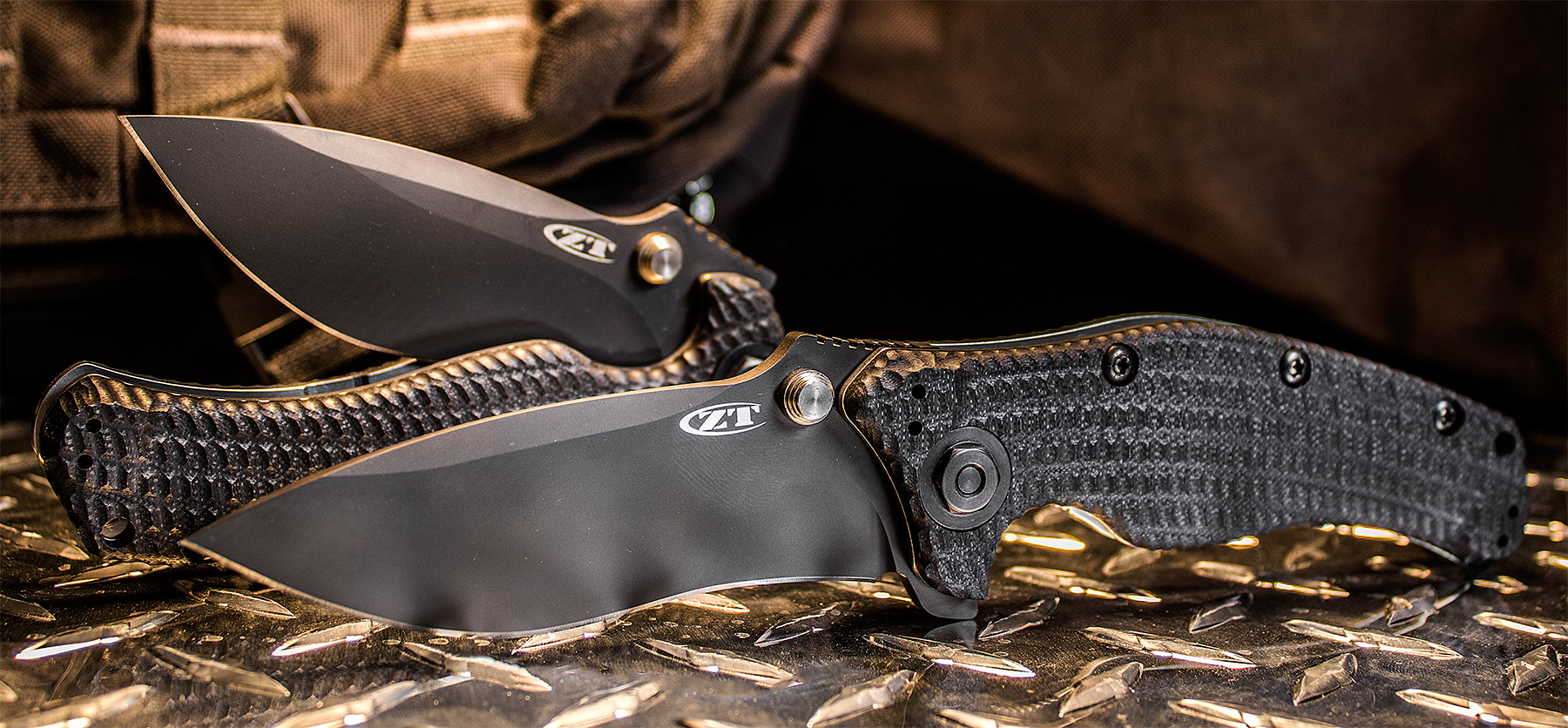 Zero Tolerance 0200 Flipper 4" Black Plain Blade, Black G10 Handles ...