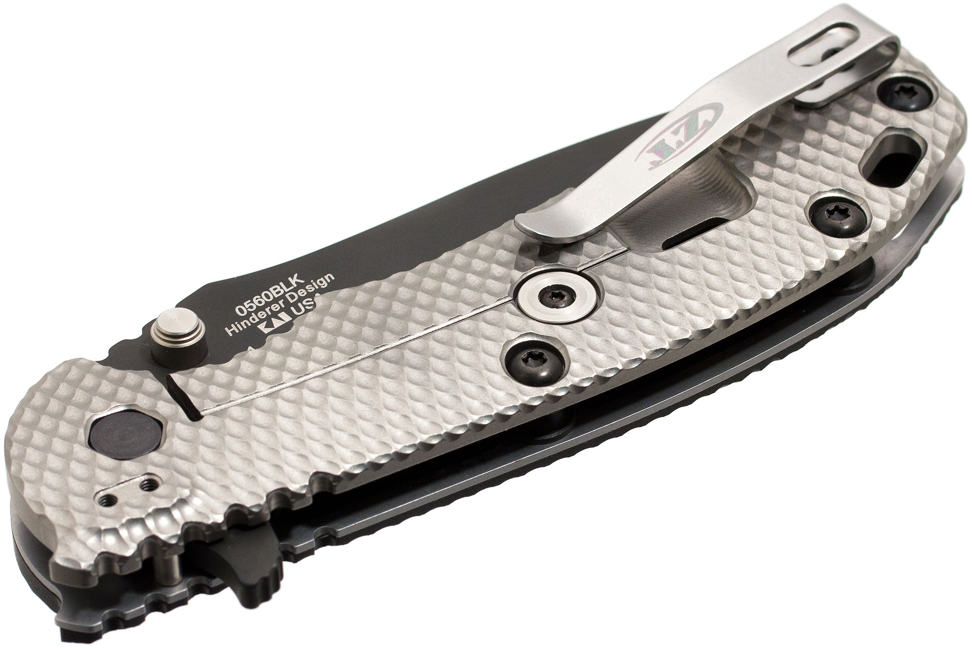 Zero Tolerance Model 0560BLK Folding 3.75" ELMAX Black Blade, Black G10 ...