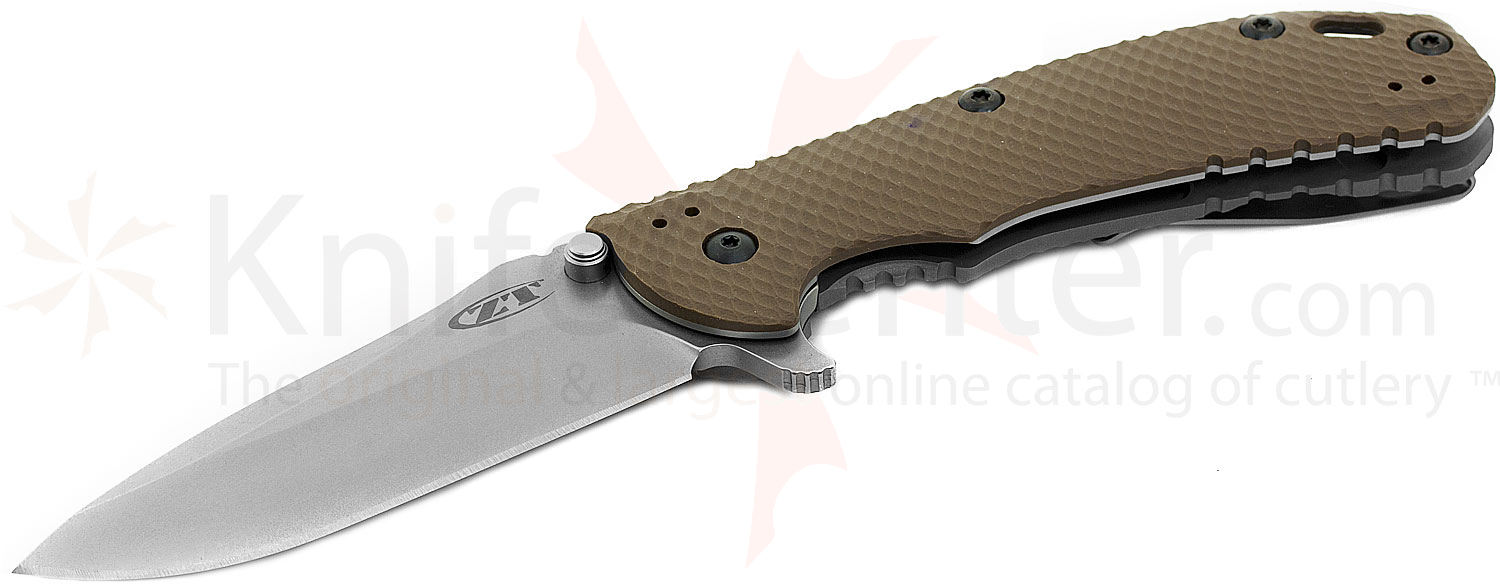 Zero Tolerance Model 0561 Folding Knife 3.75" ELMAX Stonewash Plain ...