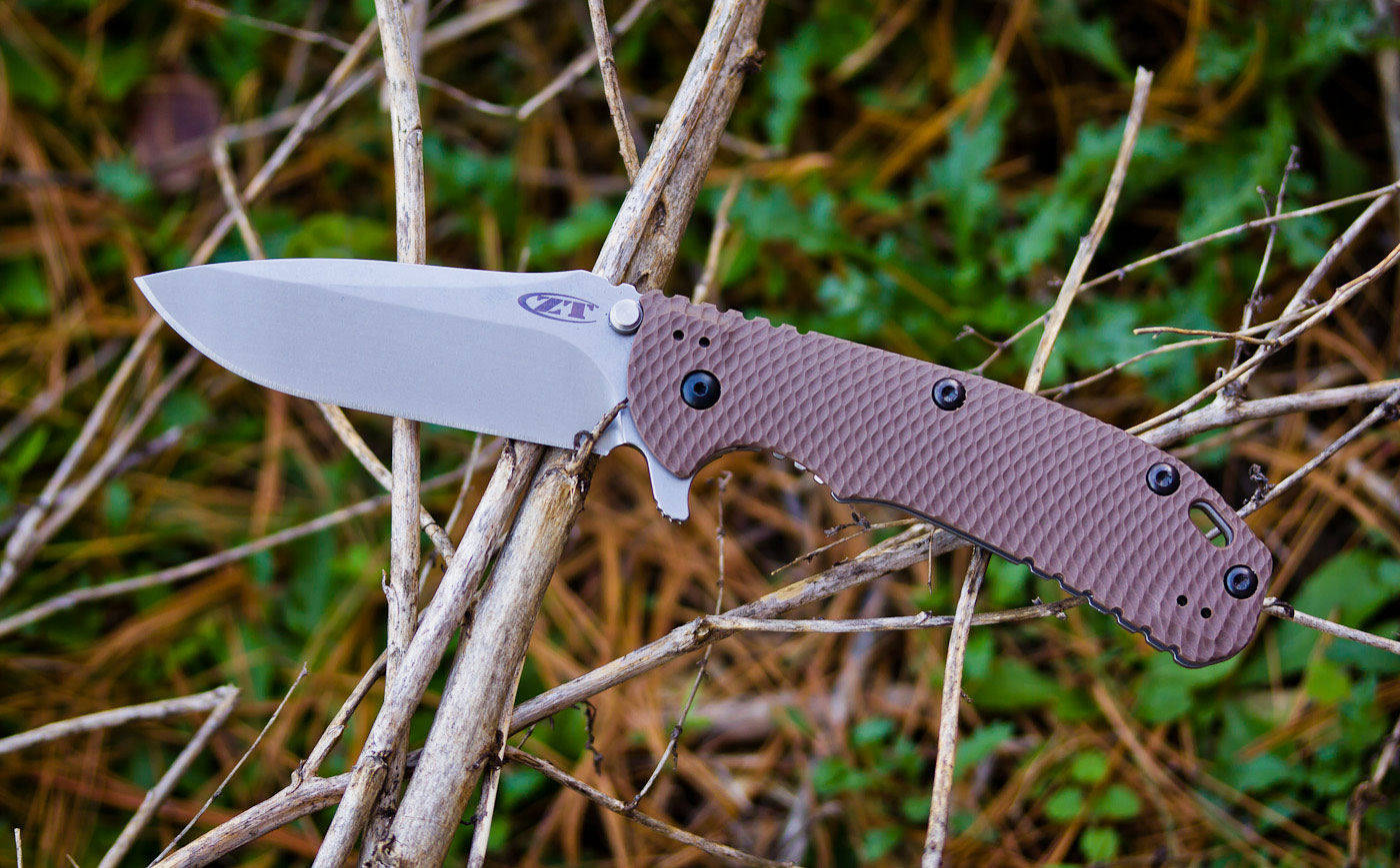 Zero Tolerance Model 0561 Folding Knife 3.75" ELMAX Stonewash Plain ...