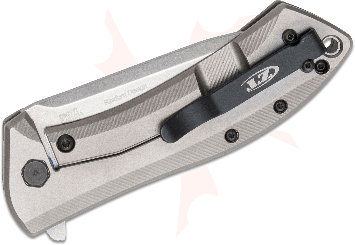 Zero Tolerance Rexford 0801TI Flipper Knife 3.5" S35VN Stonewashed ...