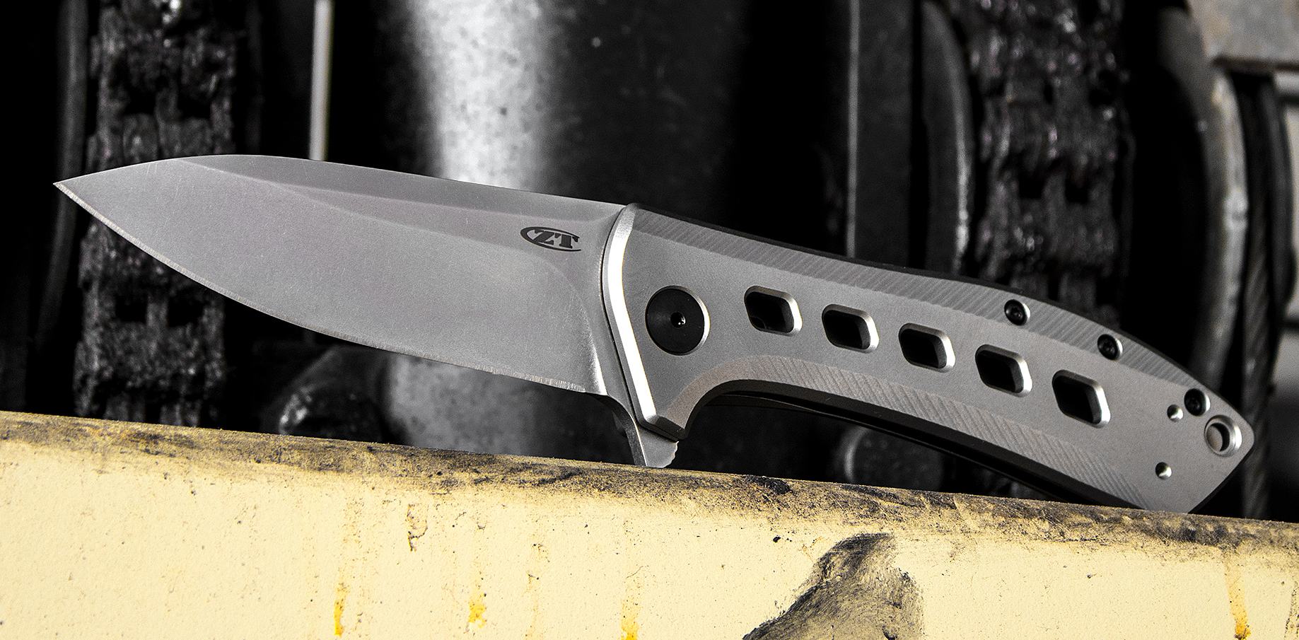 Zero Tolerance Rexford 0801TI Flipper Knife 3.5" S35VN Stonewashed ...