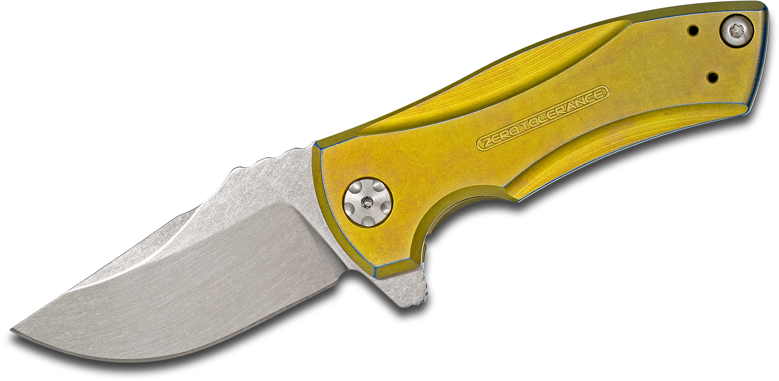 Zero Tolerance 0900 Les George Flipper 2.7" S35VN Stonewashed Blade ...