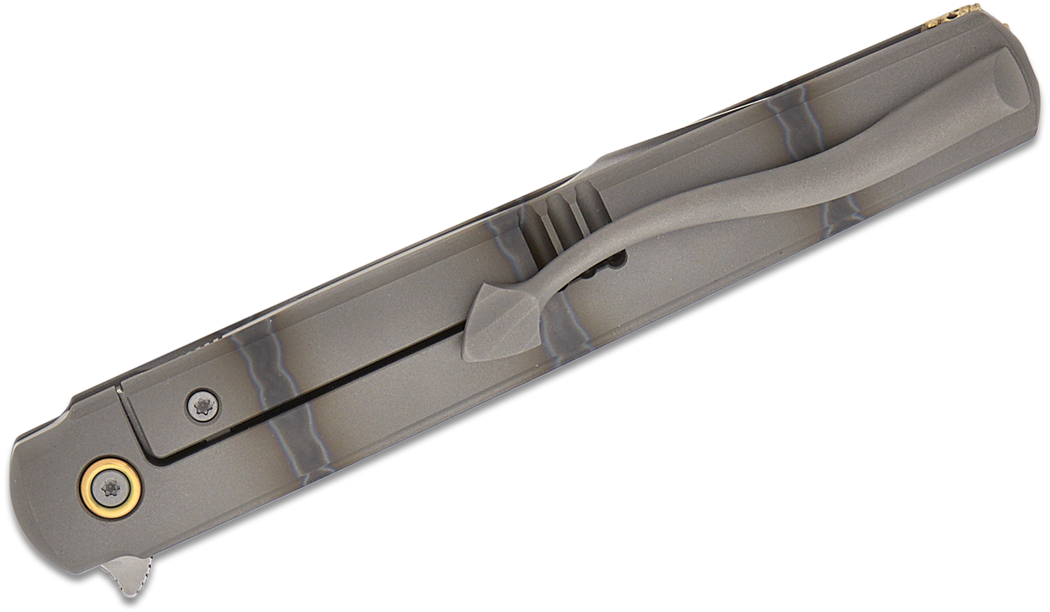 Michael Zieba Nine Harpoon Flipper Knife 4.126" MagnaCut Stonewashed ...