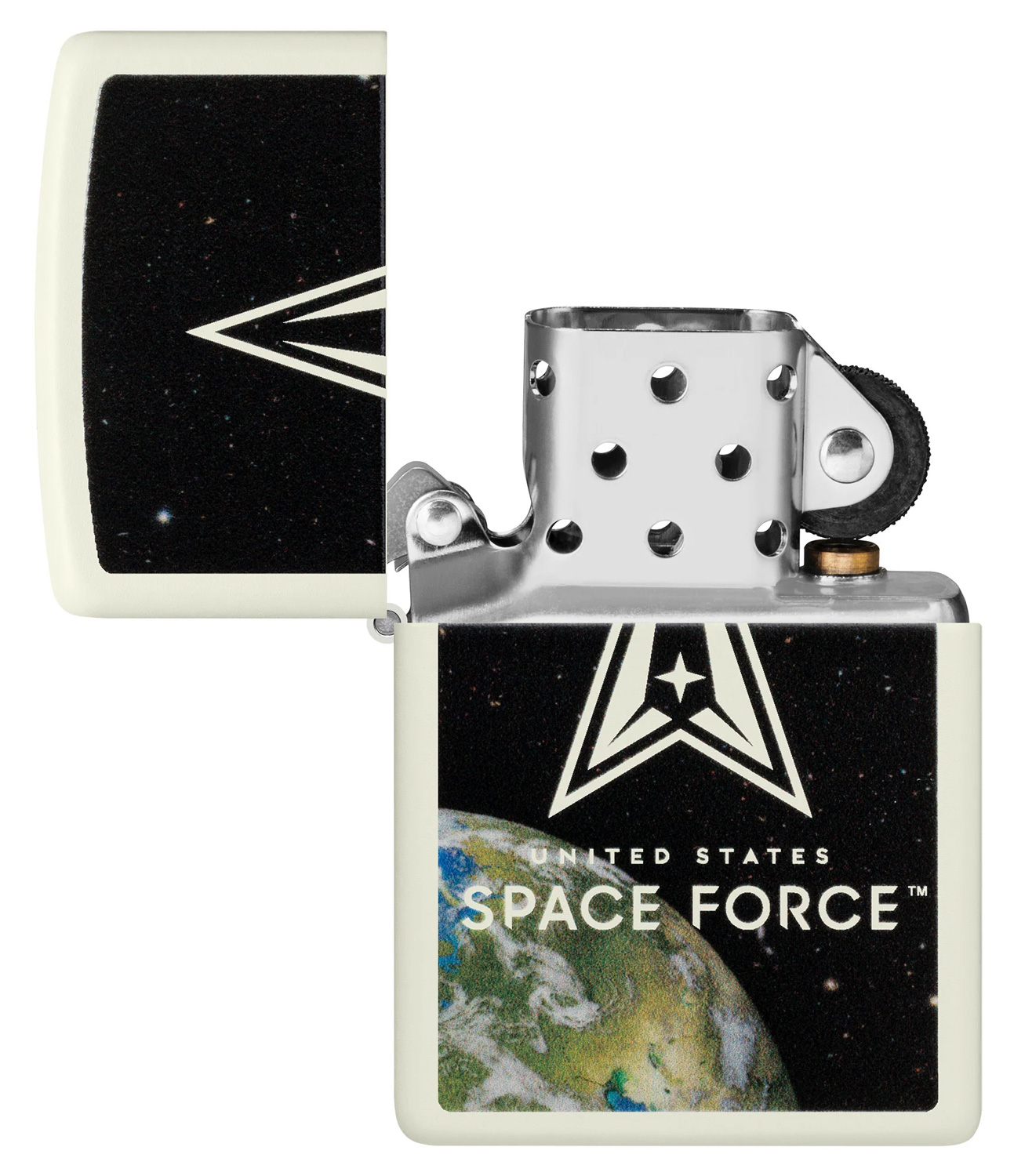 Zippo Lighter Glow in the Dark, U.S. Space Force - KnifeCenter - 46421
