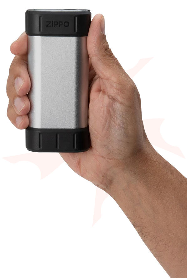 Zippo HeatBank 6 Pro Rechargeable Hand Warmer, Silver - KnifeCenter - 40634