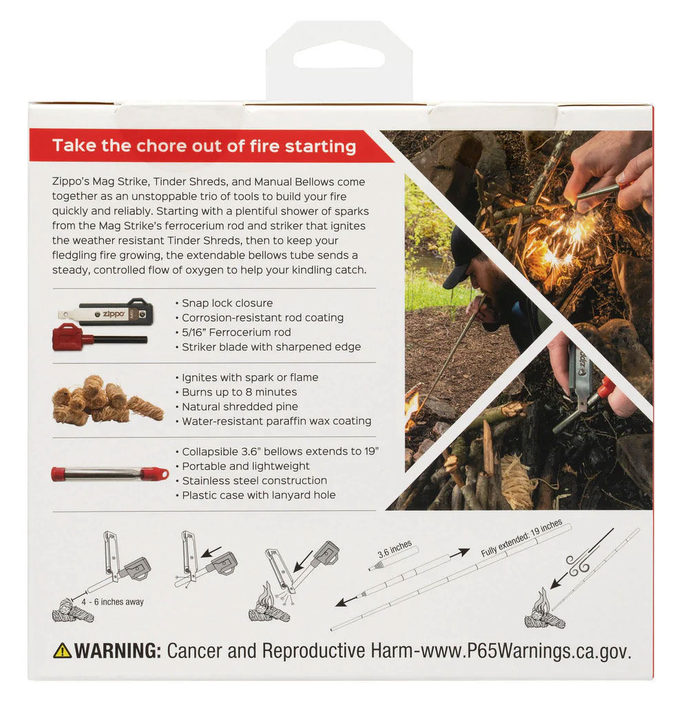 Zippo Fire Starter Combo Kit - KnifeCenter - 40900