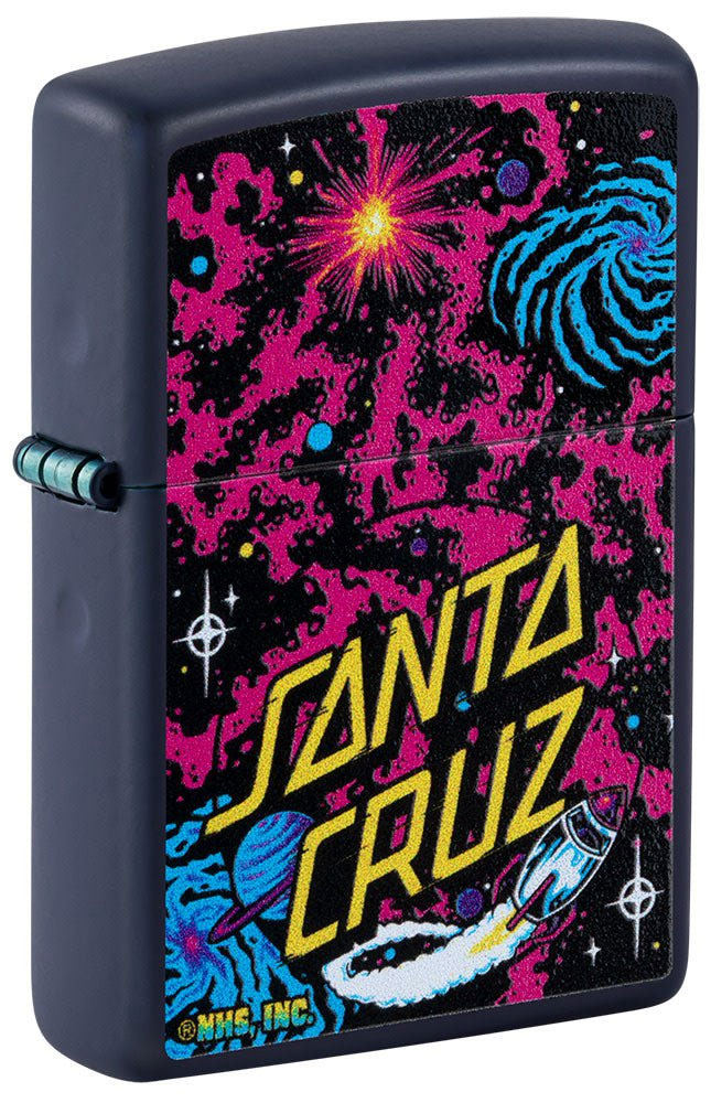 Zippo Lighter Navy Matte, Santa Cruz Outer Space - KnifeCenter - 48414