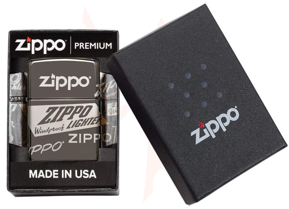 Zippo Lighter Black Ice, Laser 360, Zippo Logos Design - KnifeCenter ...