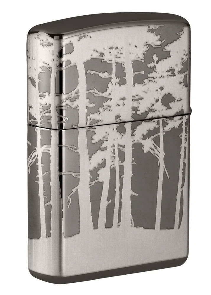 Zippo Lighter Black Ice, Laser 360, Squatchin' in the Woods ...
