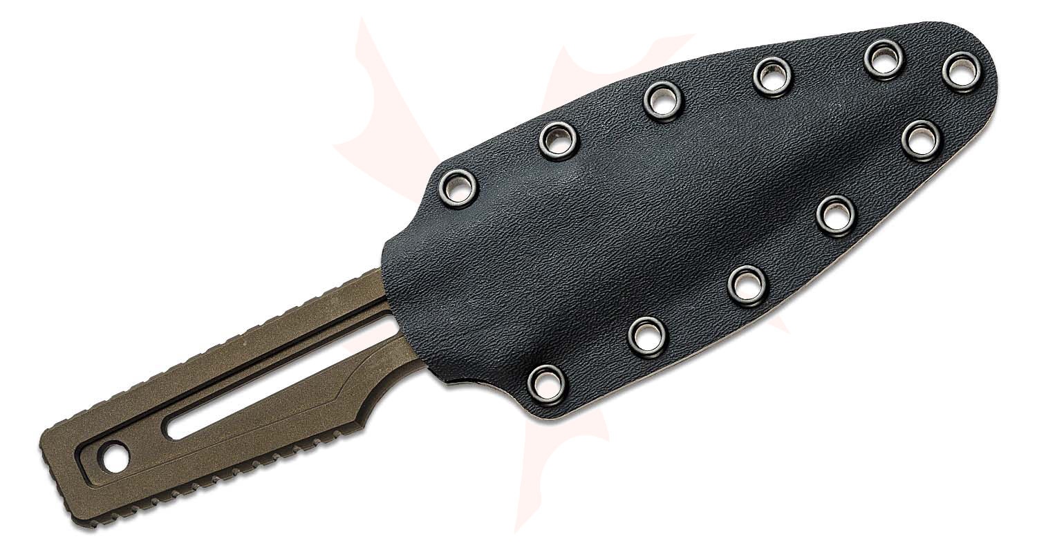 Zu Bladeworx Ultralight Fixed Blade Knife 4" D2 Dark Bronze Cerakote ...