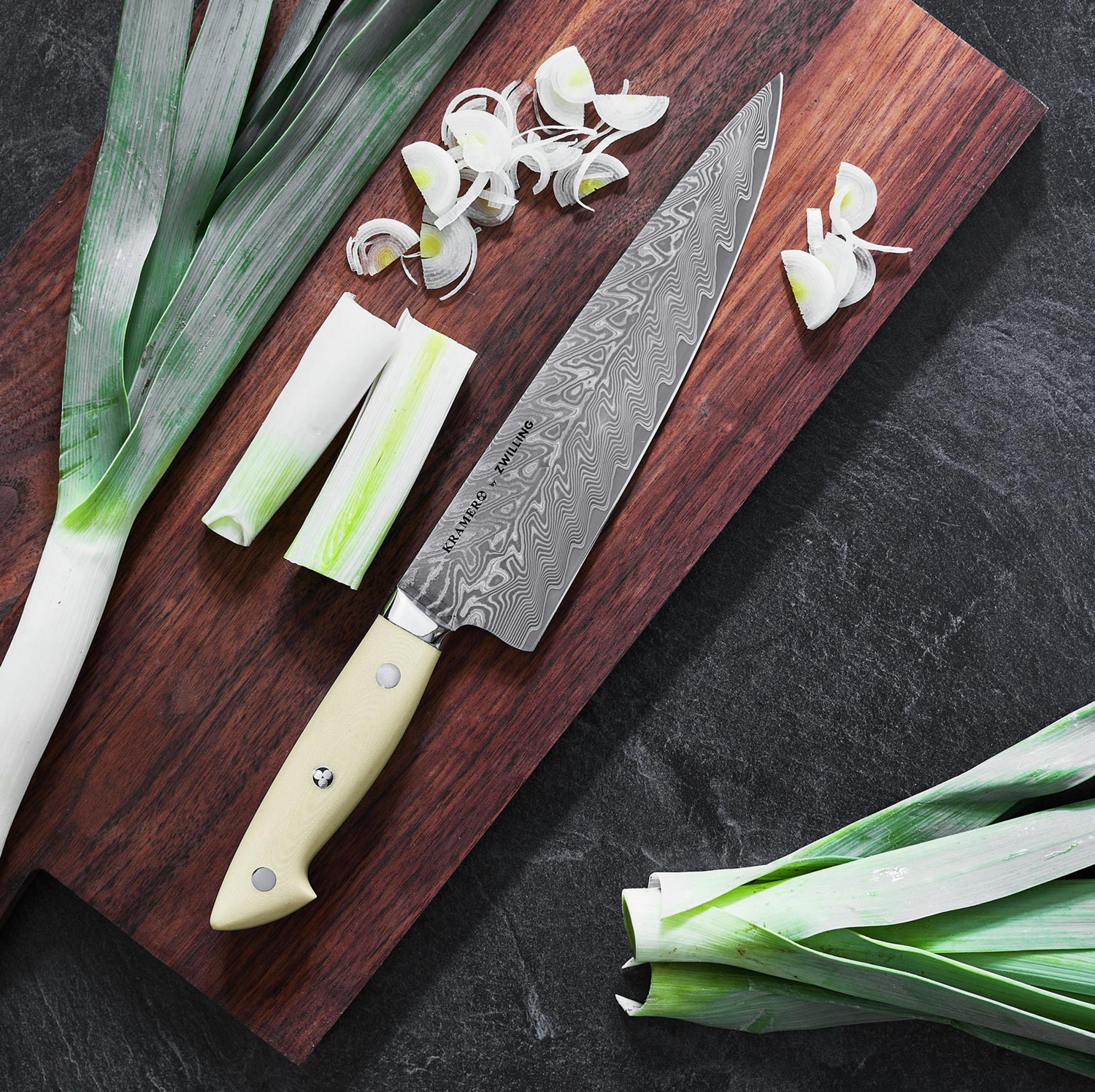 Zwilling J.A. Henckels Bob Kramer Cumulus 8" Damascus Chef's Knife ...
