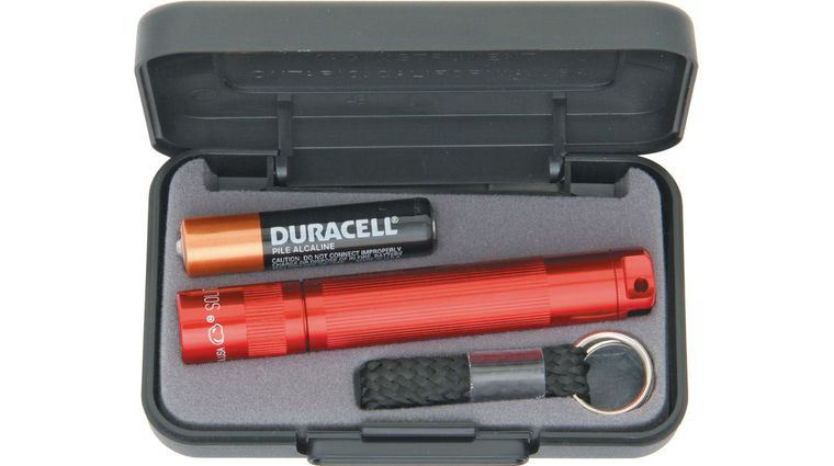 Maglite Solitaire Flashlight in Gift Box - Red Body - KnifeCenter - K3A032