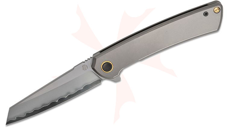 North Mountain Blade Echo Frame Lock Flipper Knife 3.5" SLD Hamon ...