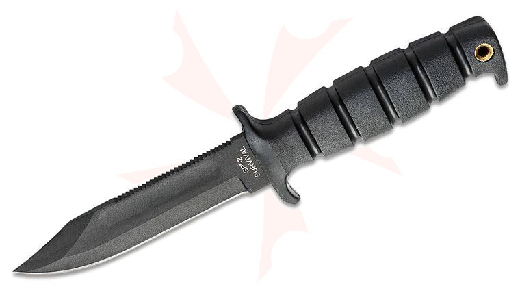 Ontario SP2 Air Force Survival Knife Fixed 5.5" Sawback Blade, Kraton ...