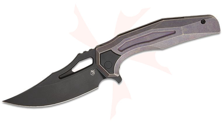 Arcane Design The CRYPT One-Off Flipper Knife 3.75" M390 Black PVD ...