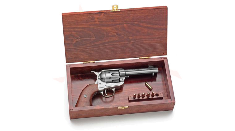 Western Revolver Wood Presentation Box - KnifeCenter - AR27860 ...