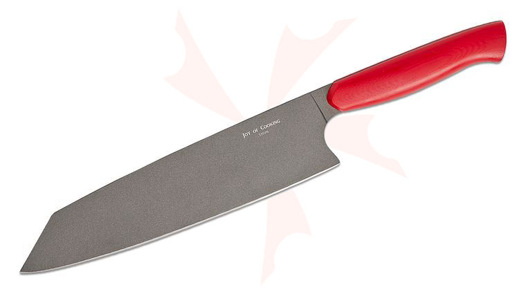 Dogwood Custom Knives Joy of Cooking Santoku Kitchen Knife 8.5" S35VN ...