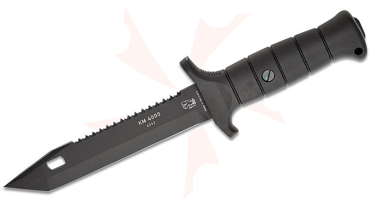 Eickhorn Solingen KM4000 German Military Fixed Blade 6.63" 1.4110 Black ...