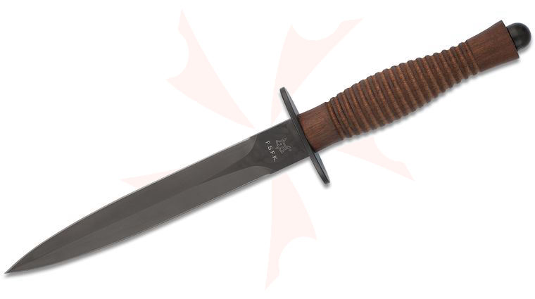 Fox FX-592 W Fairbairn Sykes Fighting Knife 6.69" Black PVD N690Co ...