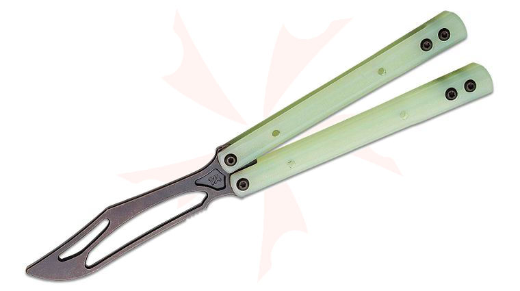 JK Designs Custom Orca Trainer Butterfly Knife 4.375" Denim Black ...