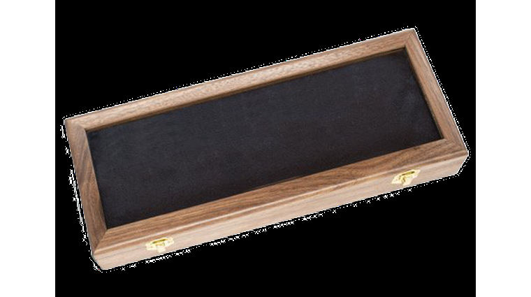 KA-BAR 1437 Walnut Wood Display Case with Glass Top, 14.875" x 5.875 ...