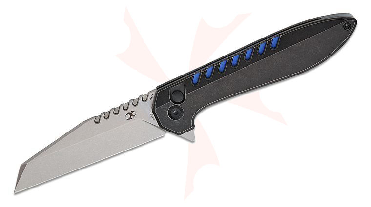 Kansept Knives Kosame Button Lock Flipper Knife 3.37" 154CM Stonewashed ...