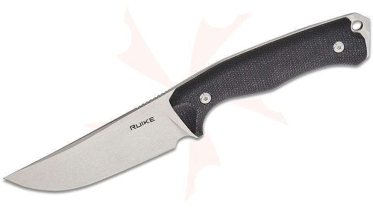 RUIKE Knives F186 Fixed Blade Knife 4.17" Stonewashed Clip Point, Black ...