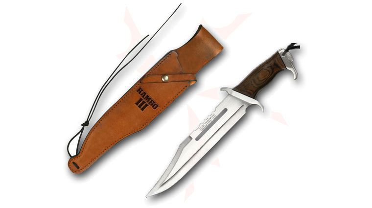 Rambo III Standard Edition 13" Blade, Leather Sheath - KnifeCenter ...