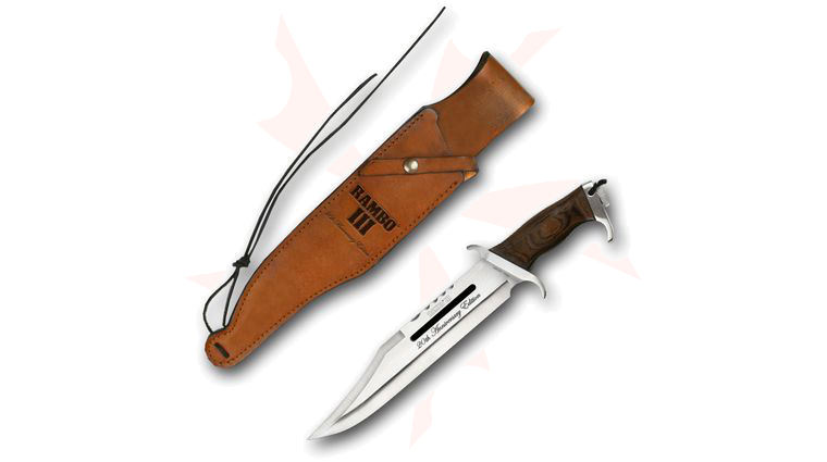 Rambo III 20th Anniversary Edition 13" Blade, Leather Sheath ...
