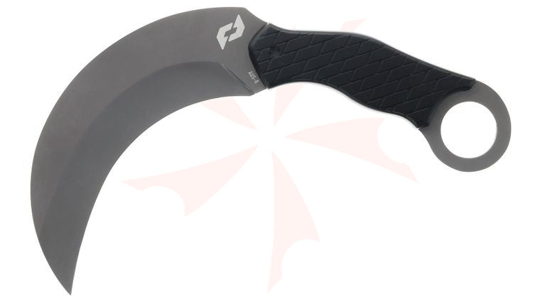Schrade Delta Class Boneyard Fixed Karambit 5.2" AUS-8 Gray Hawkbill ...