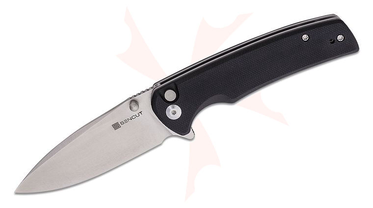 Sencut Knives S21007-5 Sachse Flipper Knife 3.47" Satin Drop Point ...