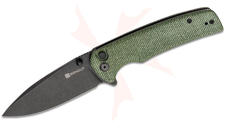 Sencut Knives S21007-2 Sachse Flipper Knife 3.47" Black Stonewashed ...