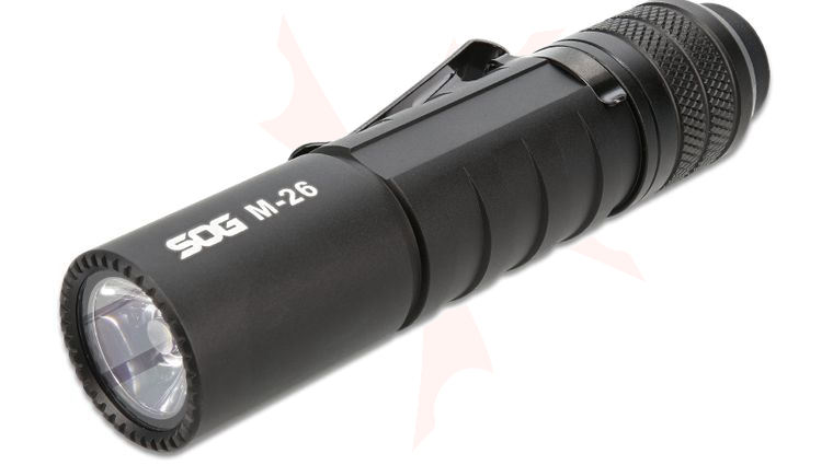 SOG M-26 Rechargeable LED Flashlight, Black Aluminum Body, 1300 Max ...