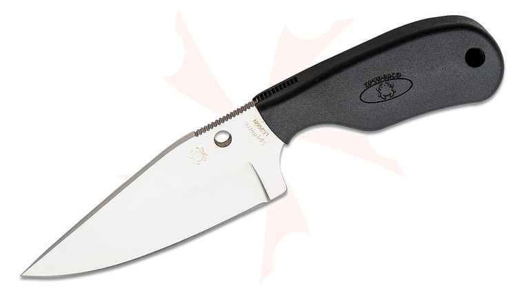 Spyderco Fred Perrin Subway Bowie Fixed Blade Knife 2.8" LC200N Satin ...