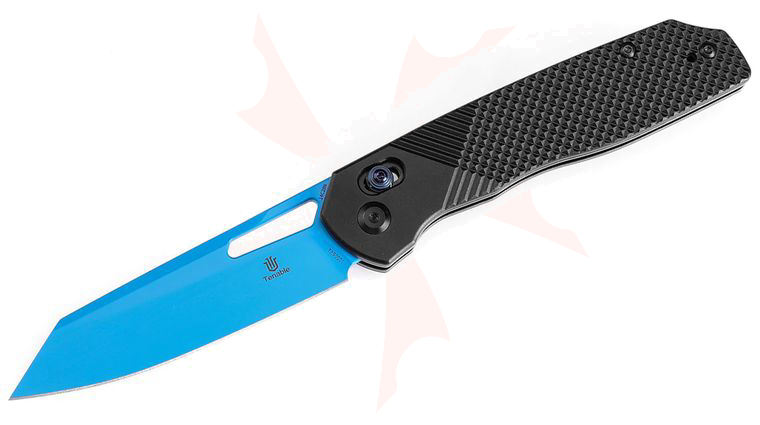 Tenable Knives Shard Crossbar Lock Folding Knife 3.47" 14C28N Blue ...