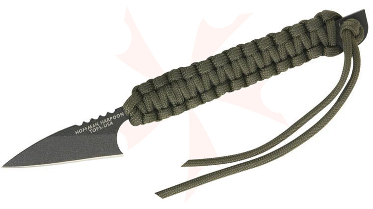 TOPS Knives Hoffman Harpoon Fixed 2-1/2" 1095 Carbon Blade, Nylon ...