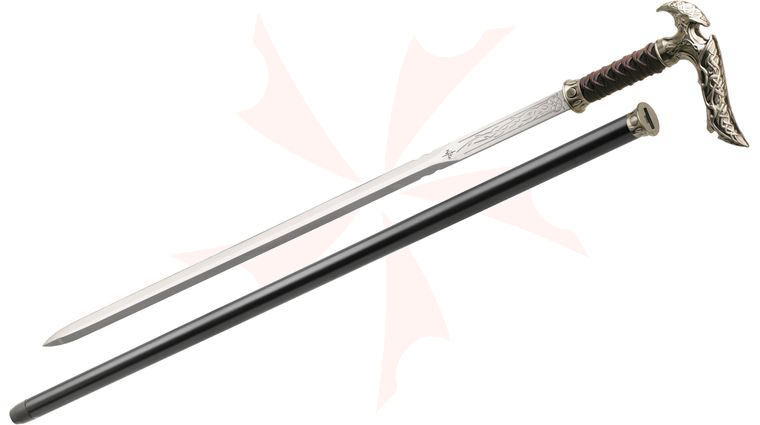 United Cutlery Kit Rae Axios Sword Cane 39" Overall - KnifeCenter - KR0056