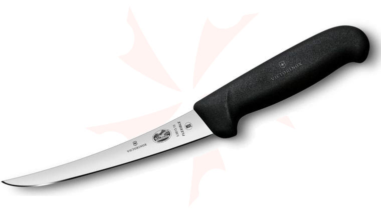 Victorinox Forschner Boning Knife 6" Flexible Curved Blade, Black Fibrox Handle - KnifeCenter ...