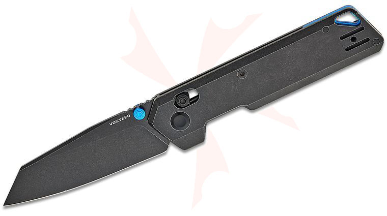 Vosteed Knives Parallel Folding Knife 2.9" 154CM Black Stonewashed ...