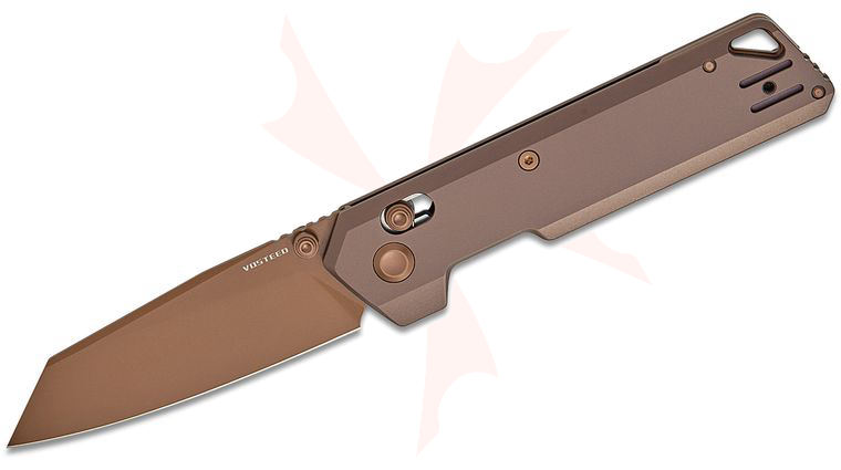 Vosteed Knives Parallel Folding Knife 2.9" S35VN Copper Dune Reverse ...